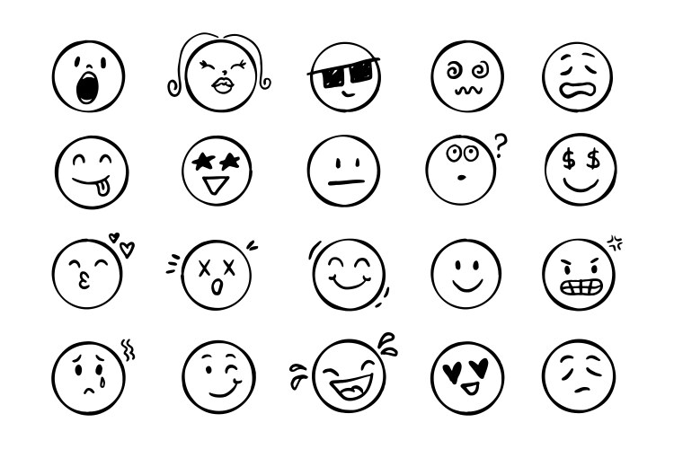 Smiley Face Outline Vector Images (over 5,700)