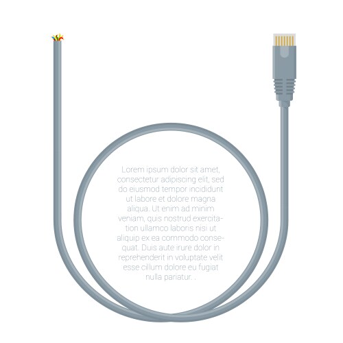 Network cable Royalty Free Vector Image - VectorStock