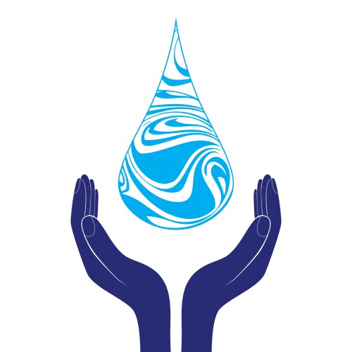 Water drop Royalty Free Vector Image - VectorStock