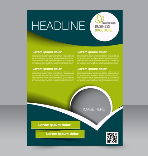 Membership brochure template layout Royalty Free Vector