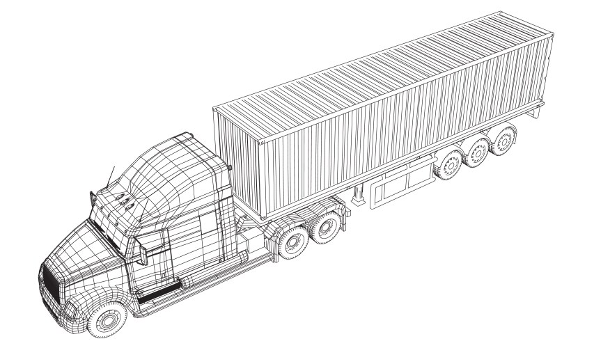 Cargo Trailer Template Vector Images (over 2,000)
