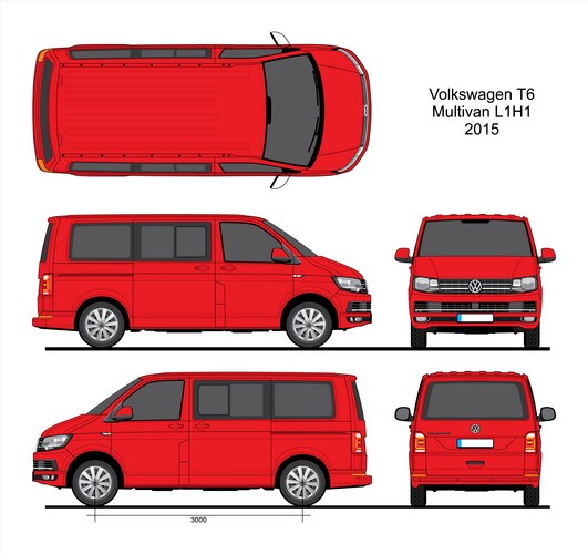 Volkswagen transporter Vector Images & Graphics for Commercial Use ...