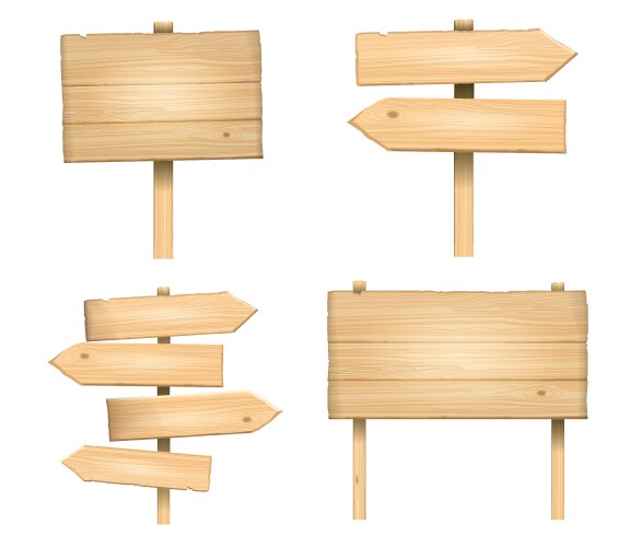 Wooden sign boarder hanging with rope Royalty Free Vector