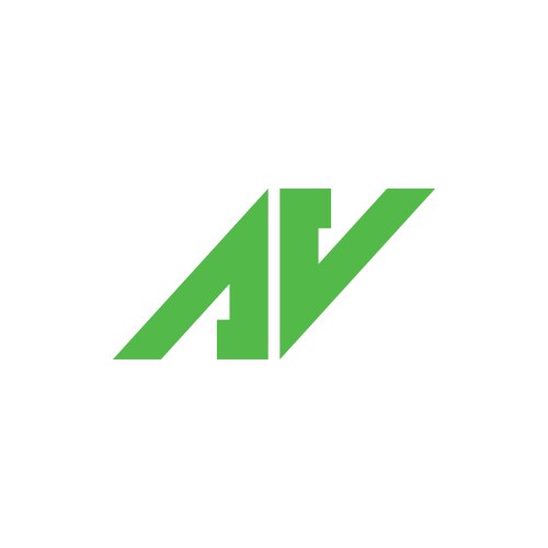 Logo Monogram Triangle Shape Play Button Vector Image