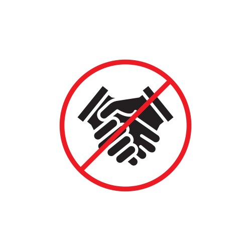 Handshaking icon set partnership shake hand Vector Image