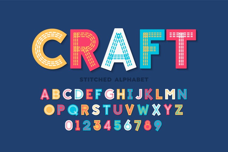 Thread Font Vector Images (over 1,700)