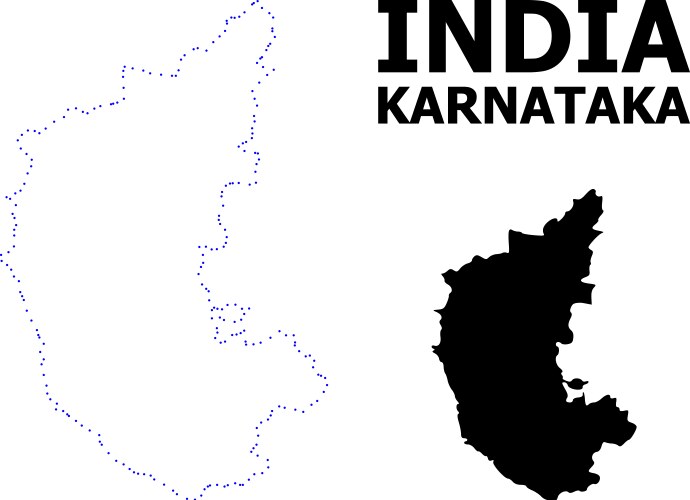 Karnataka Map Outline Vector Images (over 140)