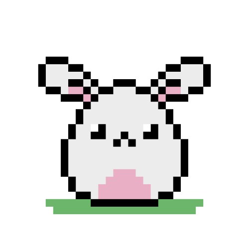 Pixel Rabbit Vector Images (over 350)