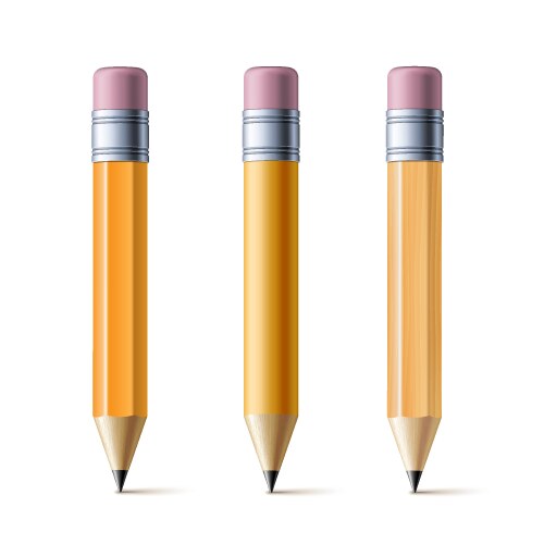 Pencil and notepad icon Royalty Free Vector Image