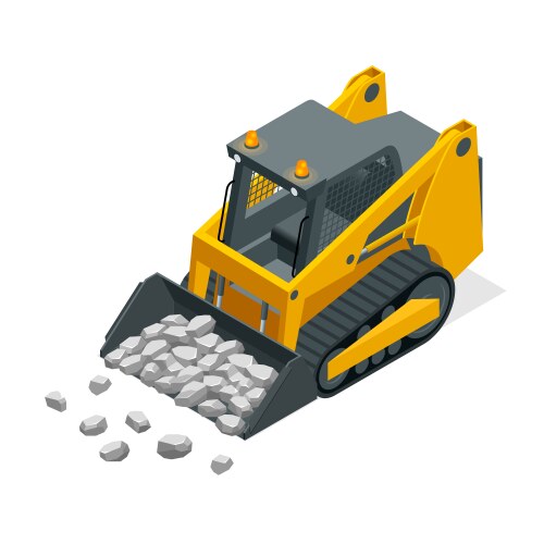 Skid Steer Bobcat Vector Images (76)