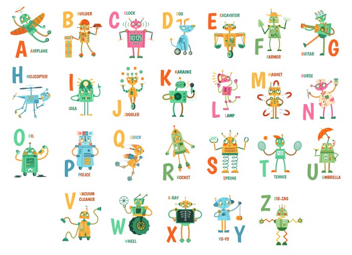 Alphabet Cartoon Vector Images (over 95,000)