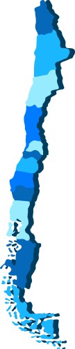Political map of chile – Royalty-Free Vector | VectorStock