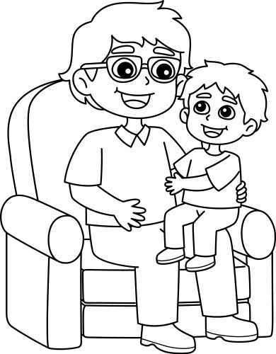 Dad Coloring Page Vector Images (over 320)