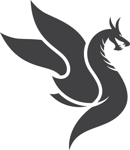 Dragon head symbol Royalty Free Vector Image - VectorStock