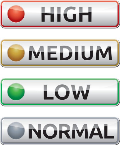 Opposite words for low and high Royalty Free Vector Image