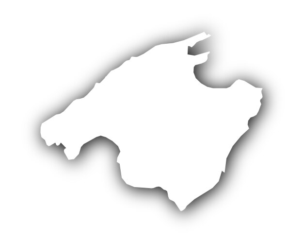Map of mallorca Royalty Free Vector Image - VectorStock