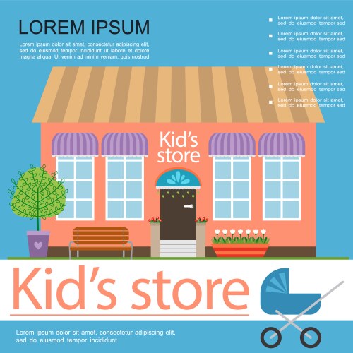 Shop front or store view Royalty Free Vector Image