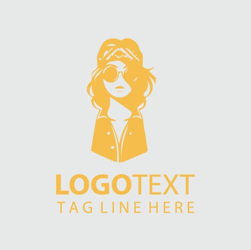 Lady saloon logo Royalty Free Vector Image - VectorStock