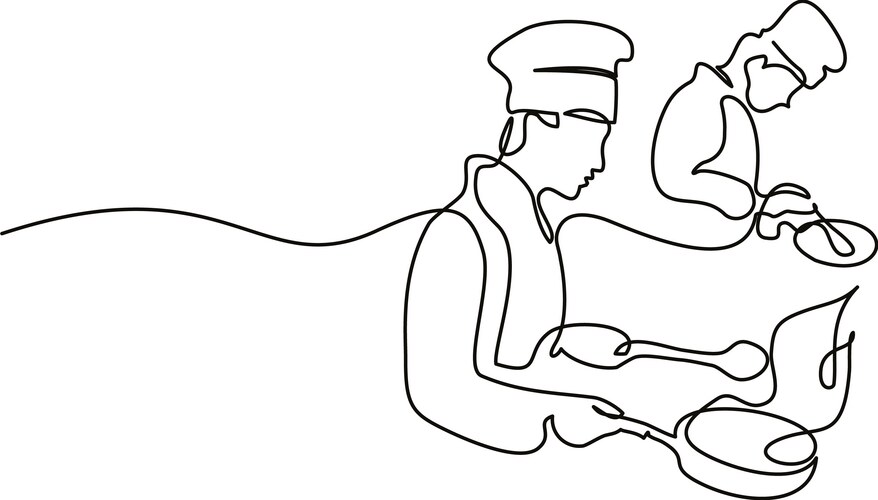 Chef Cooking Drawing Vector Images (over 17,000)