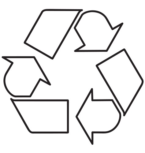 Recycle bin cleaning service related outline icon Vector Image