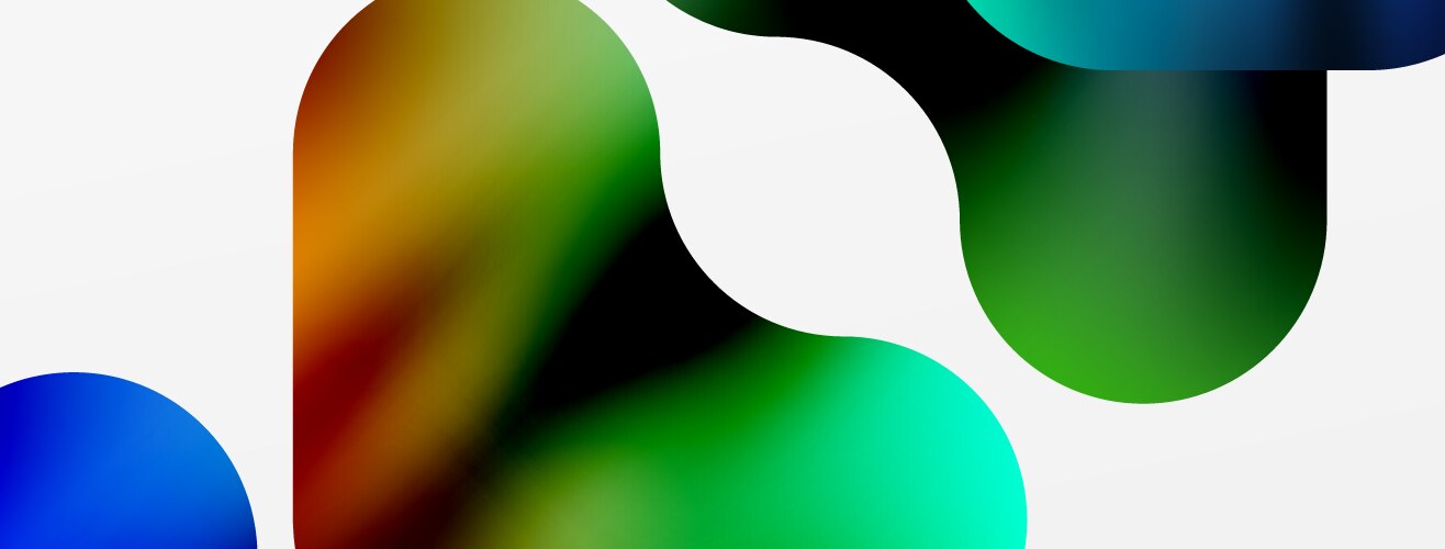 Vibrant red green and white circle design Vector Image