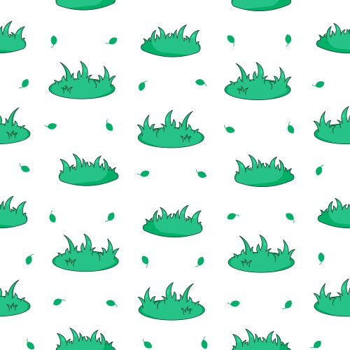 Growing grass and plant seamless pattern Vector Image