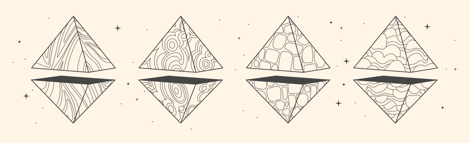 Modern magic witchcraft cards with diamonds Vector Image