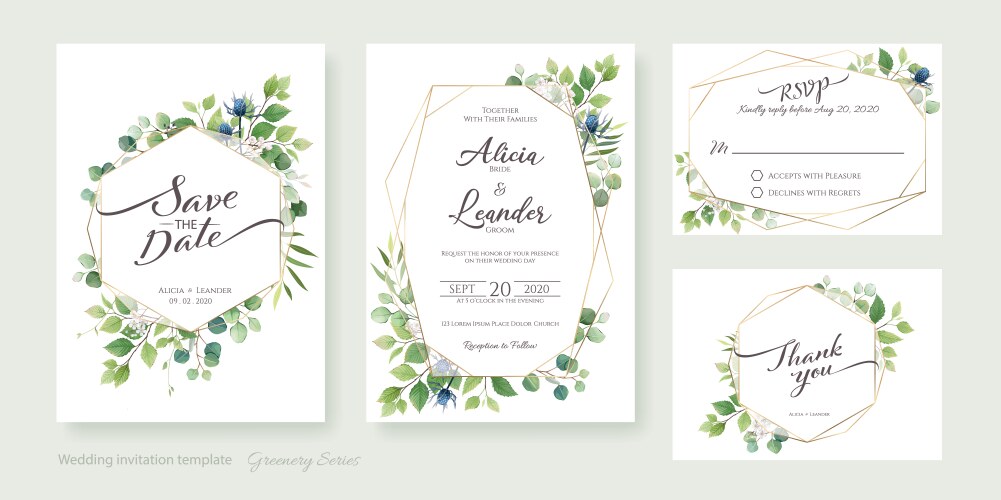 Green Leaf Invitation Vector Images (over 65,000)