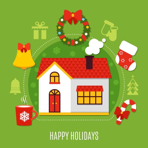 Happy holidays Royalty Free Vector Image - VectorStock