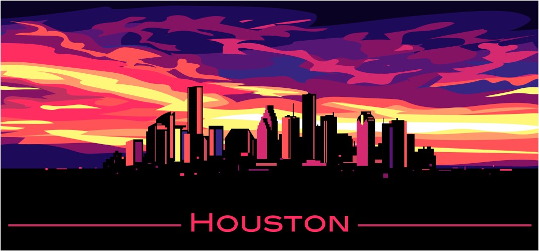 Dallas texas skyline Royalty Free Vector Image