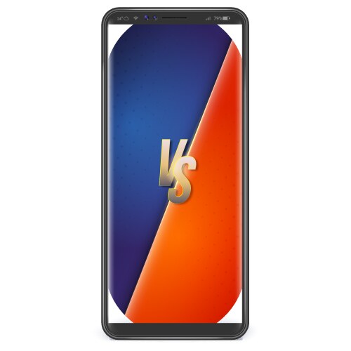 Modern versus battle with lightning bolt isolated Vector Image