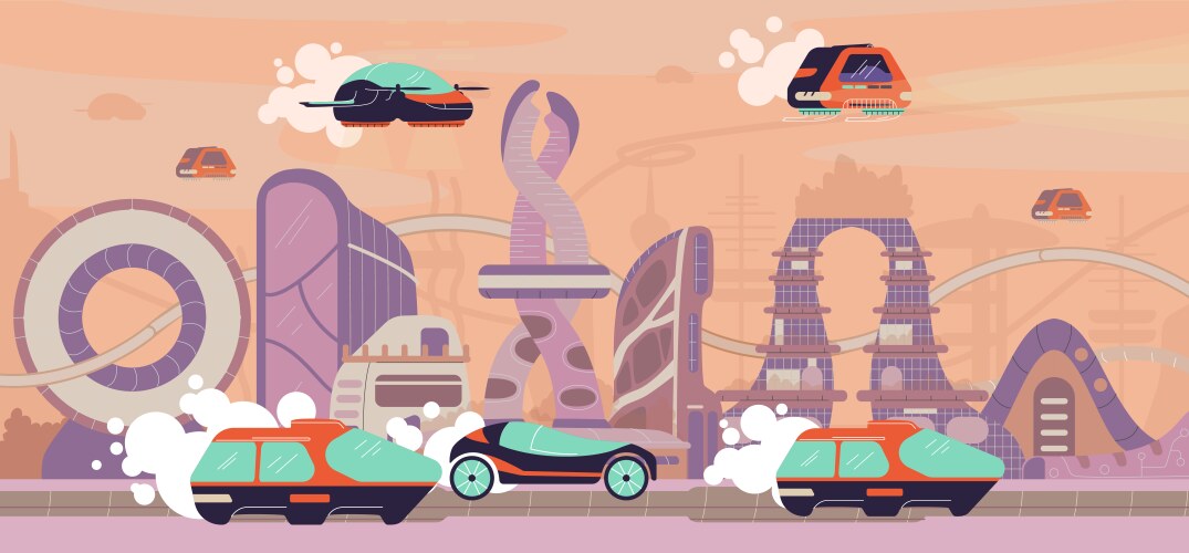 Digital City Future Vector Images (over 8,000)