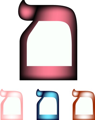 Hebrew font the language letter mem Royalty Free Vector