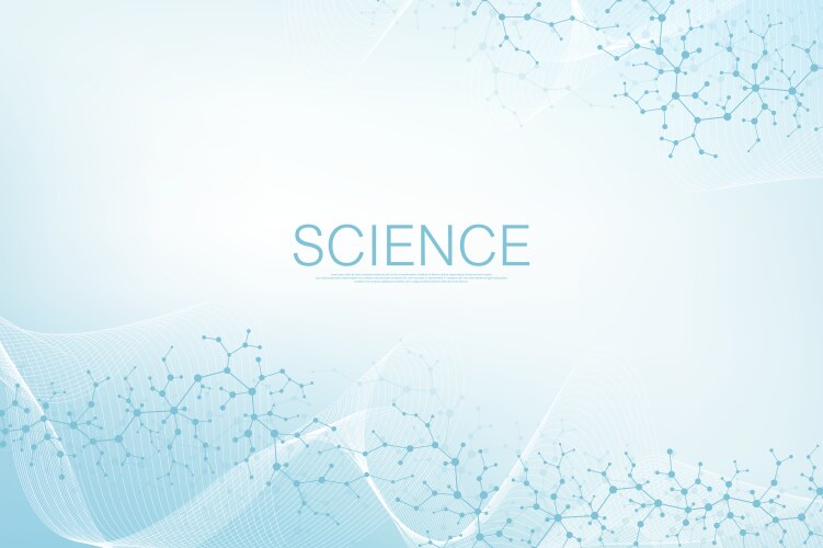 Molecular structure scientific vertical background