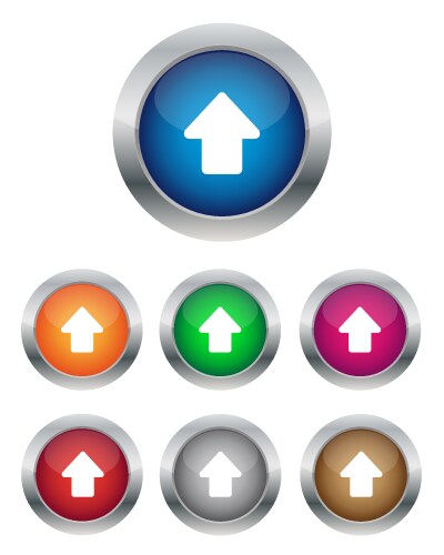 Colored buttons Royalty Free Vector Image - VectorStock