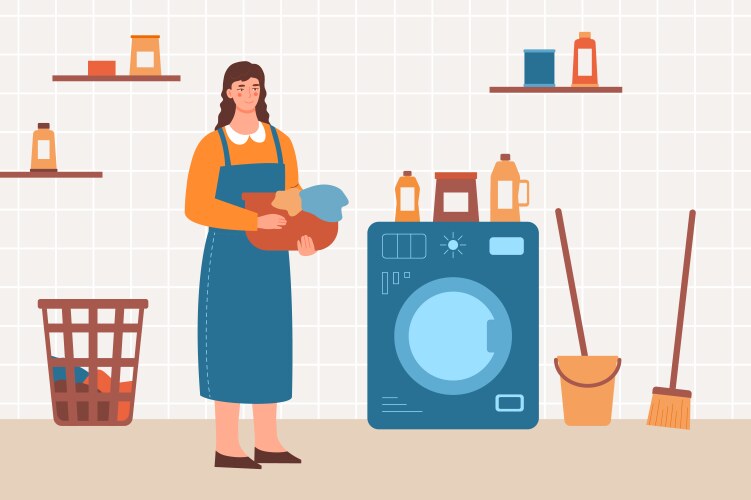 Doing Laundry Cartoon Vector Images (over 430)