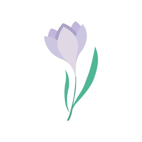 Hand drawn cute spring flower Royalty Free Vector Image