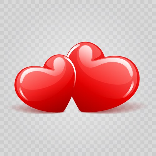 Red heart shape Royalty Free Vector Image - VectorStock