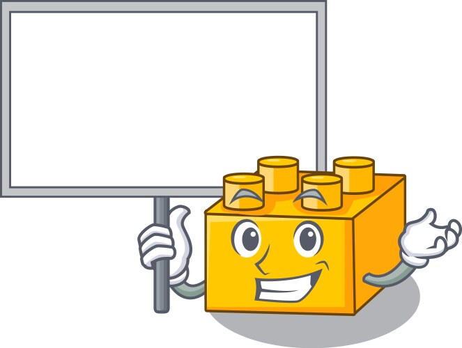 Plastic building block toy construction elements Vector Image