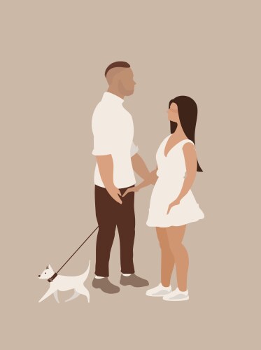 Love man woman relationship concept hard Vector Image Love man woman relationship concept hard Vector Image