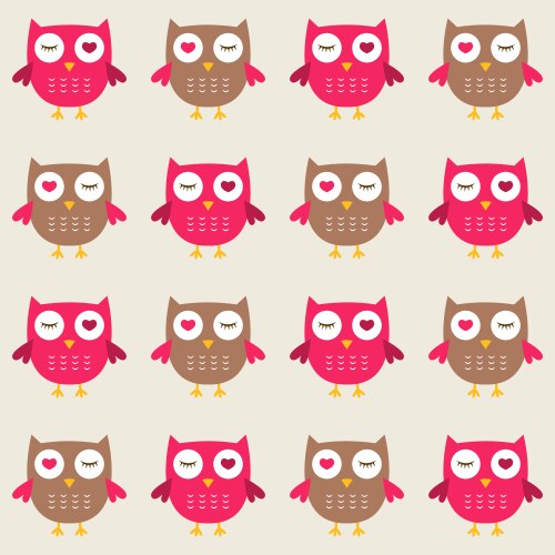 Cute owls set Royalty Free Vector Image - VectorStock