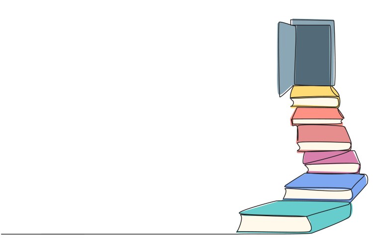 Stack of Books Outline Vector Images (over 3,600)