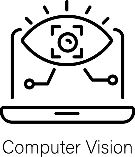 Computer interaction Royalty Free Vector Image
