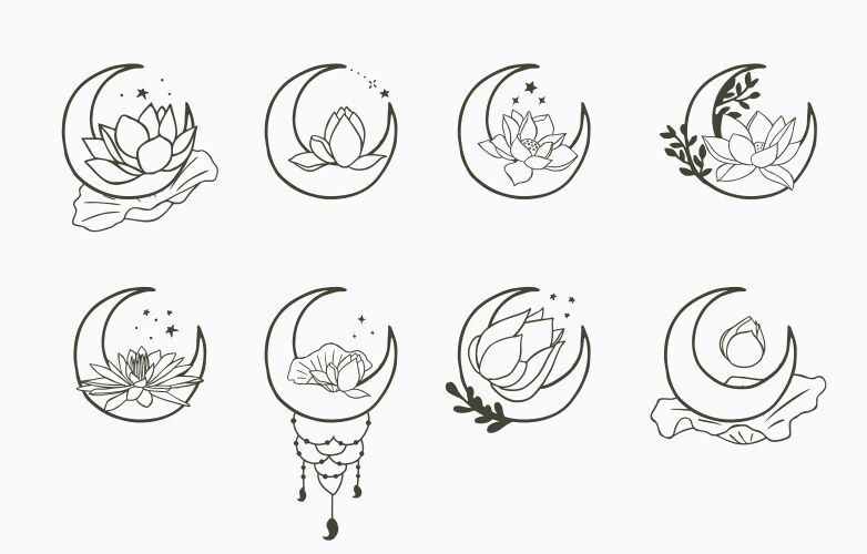 Lotus Outline Vector Images (over 16,000)