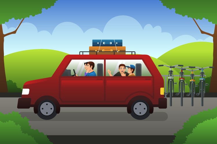 Cartoon Road Trip Vector Images (over 15,000)