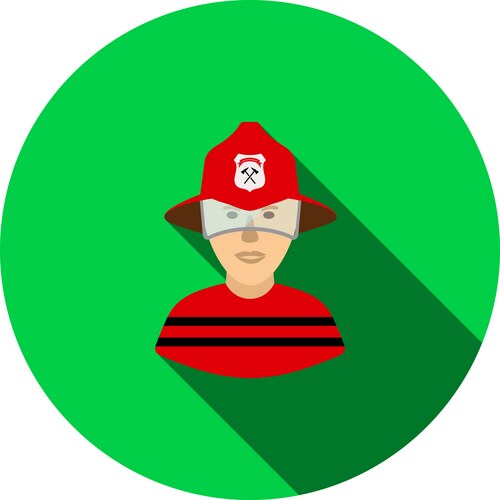 Fireman icon Royalty Free Vector Image - VectorStock