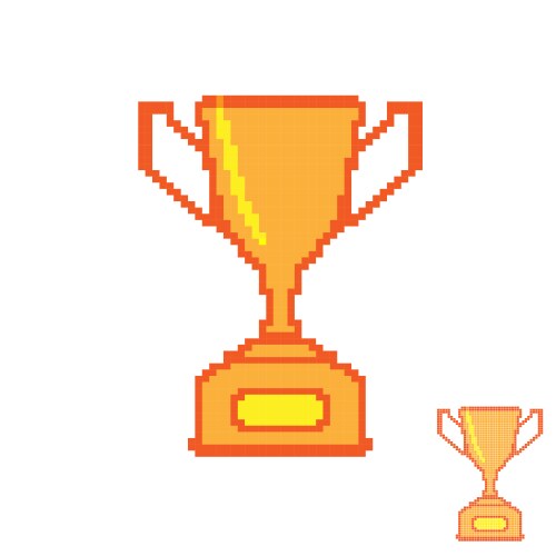 Game Trophy Pixel Vector Images (over 860)