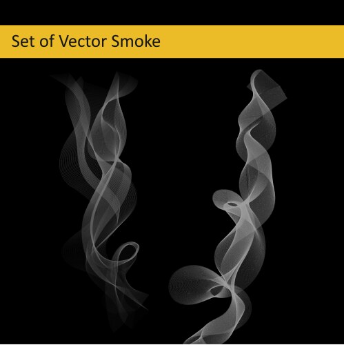 Realistic cigarette smoke or fog haze Royalty Free Vector