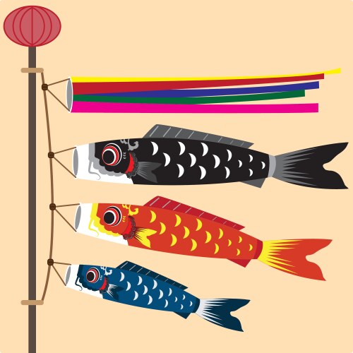 Japanese Koi Fish Flag Vector Images (over 150)