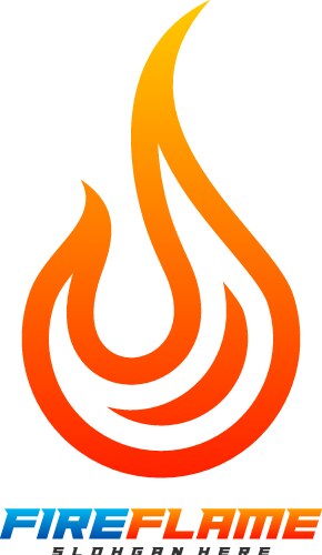 Hot fire logo Royalty Free Vector Image - VectorStock